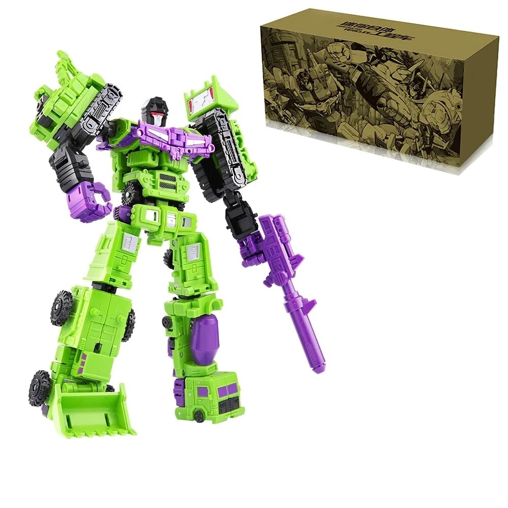 Transformation 6 in 1 Model MINI Devastator 22CM Action Figure Robot ...