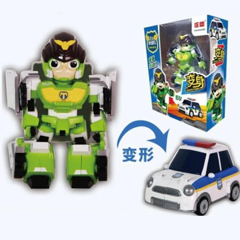 Transformation Auto Toy Cop Justice Team Car Transform Robot Mech ...