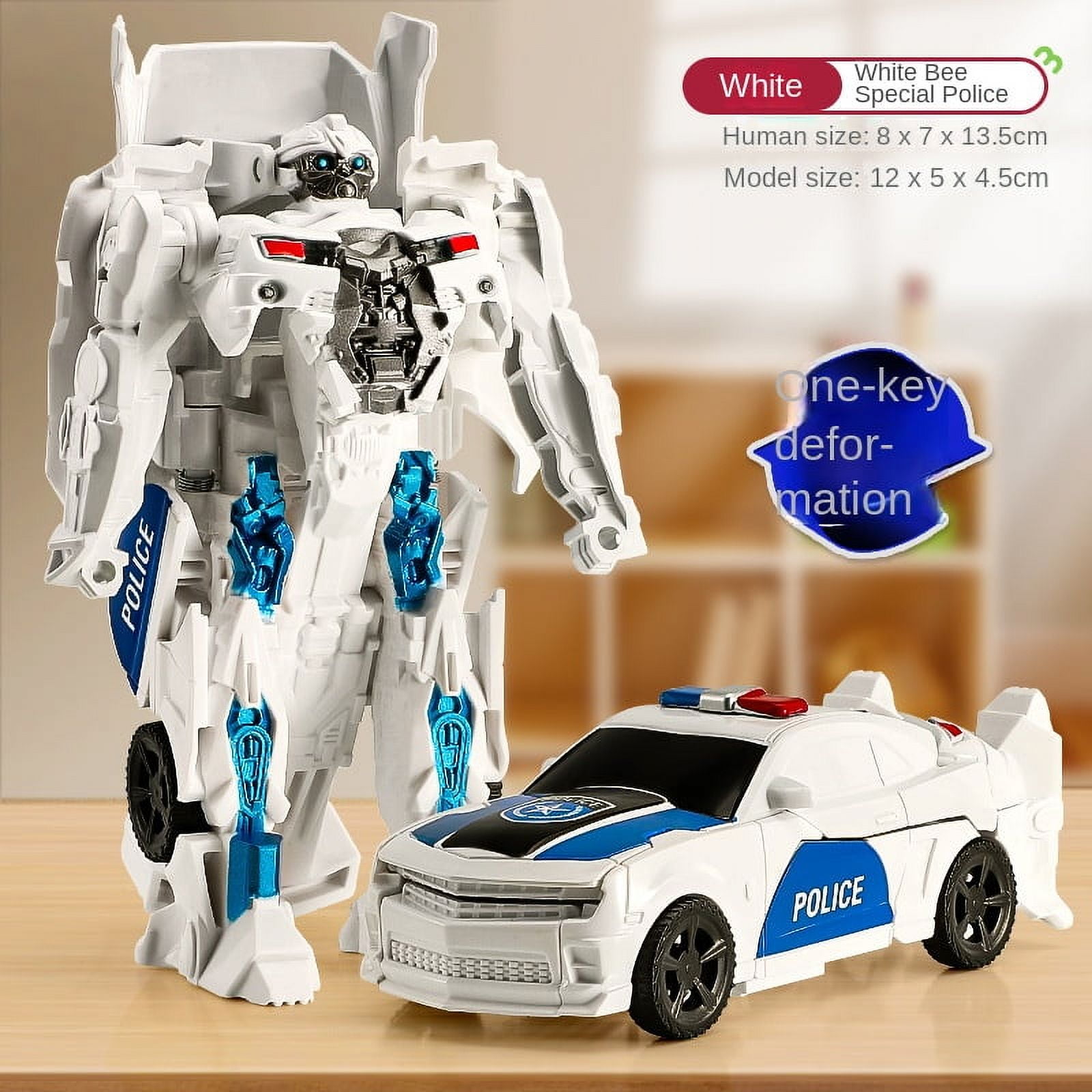 Transformation Car Anime Robot Model One Step Deformation Robot Toy Kid ...