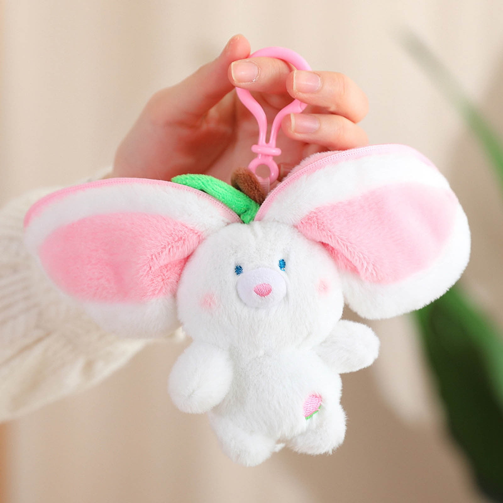 Transformation Fruit Doll Plush Toy with Zipper Rabbit Plush Toy Fruit ...