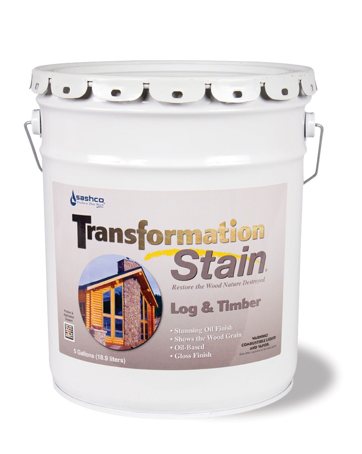 Transformation Log & Timber Restore 5 Gallon Pail Brown Tone Medium ...