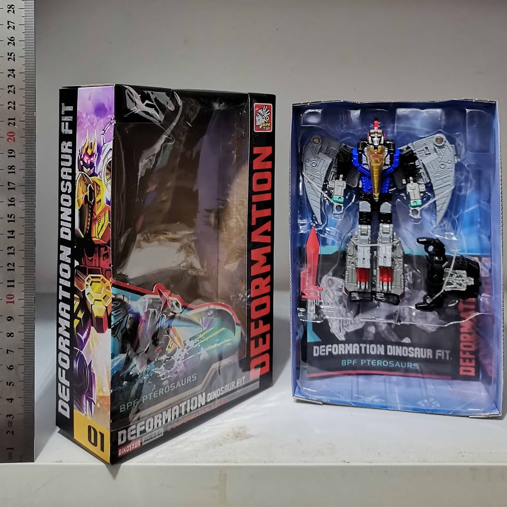 Transformation Toy G1 Dinosaur Dinoking Volcanicus BPF 5IN1 Combination ...
