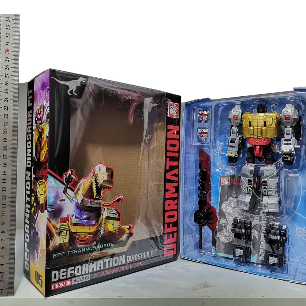 Transformation Toy G1 Dinosaur Dinoking Volcanicus BPF 5IN1 Combination ...