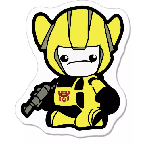 Transformer Yellow Sticker Decal Phone Decal Water Bottle Stickers Car ...