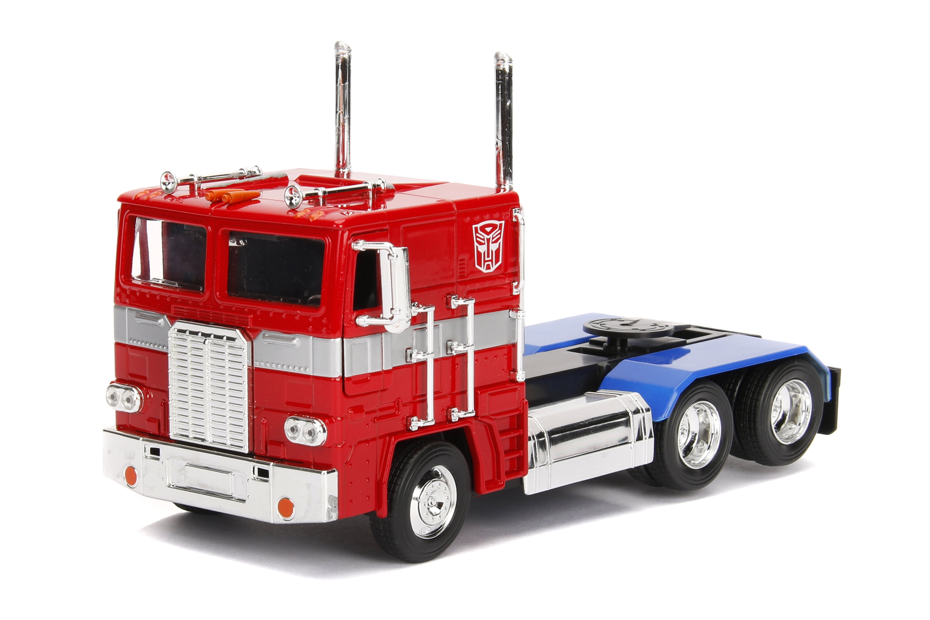 Transformers 1:24 G1 Optimus Prime with Robot on Chassis Die-Cast Car ...