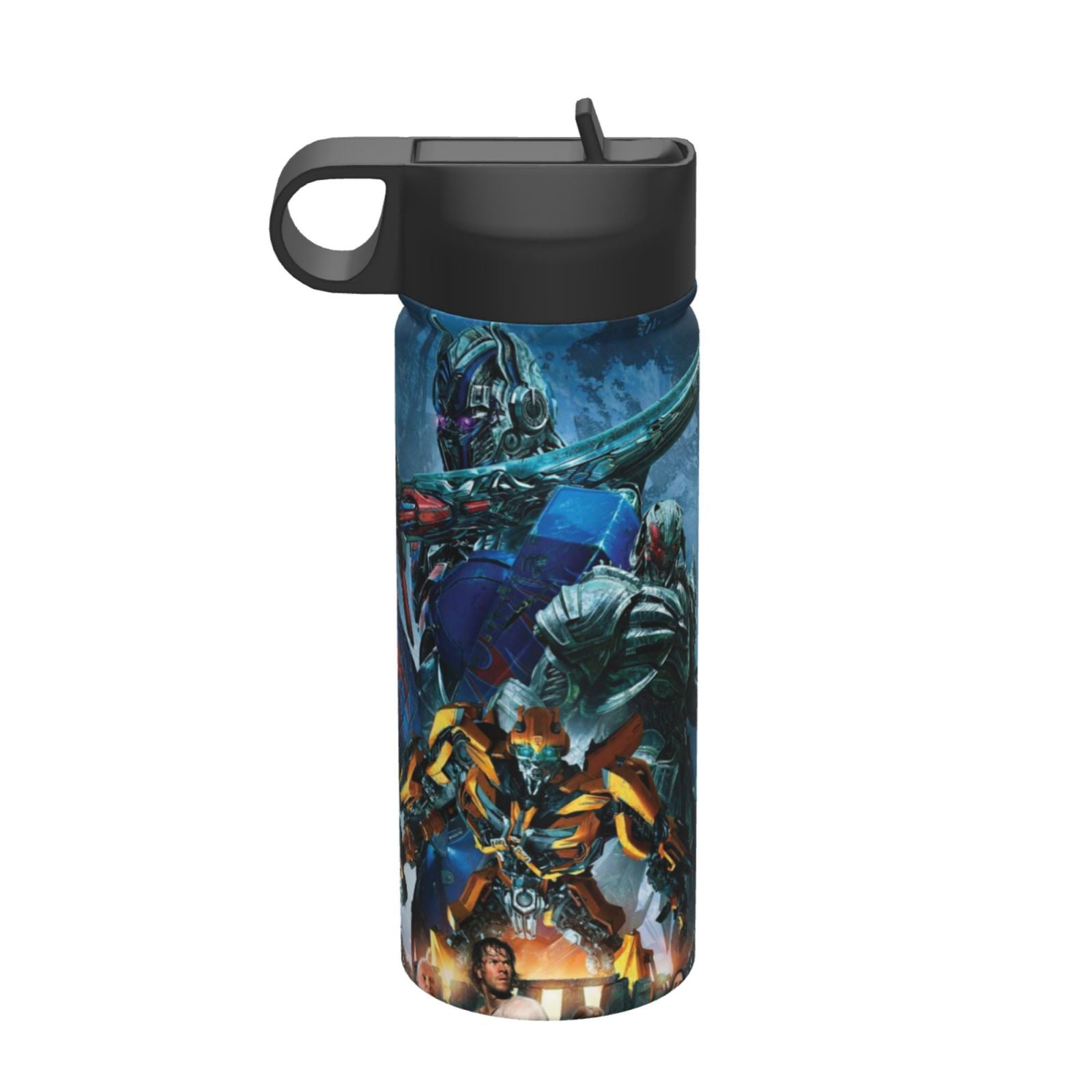 Transformers 18oz Insulated Water Bottle With Handle, Stainless Steel ...