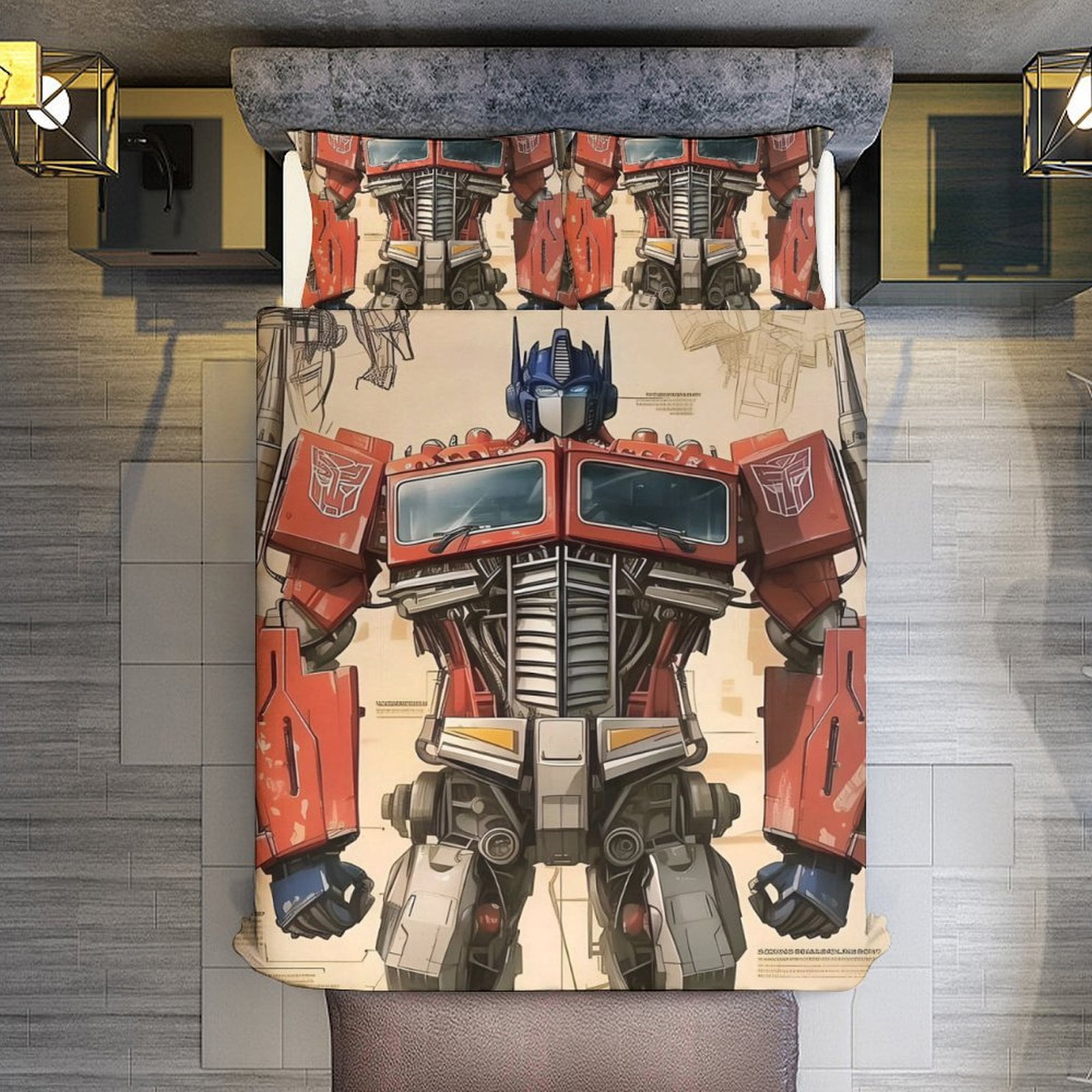 Transformers 3-Piece Comforter Set for Bedroom, Transformers Bedding ...