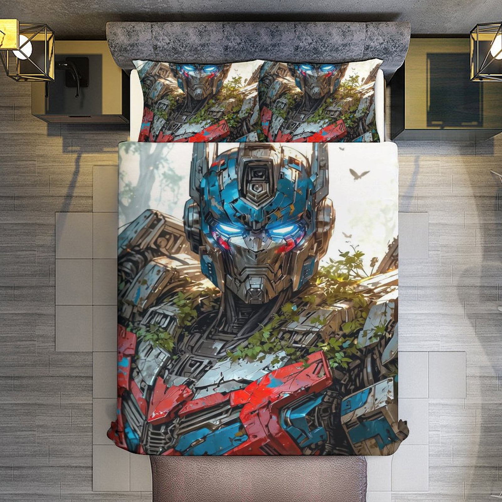 Transformers 3-Piece Comforter Set for Bedroom, Transformers Bedding Set for Kids Adults, Soft ...