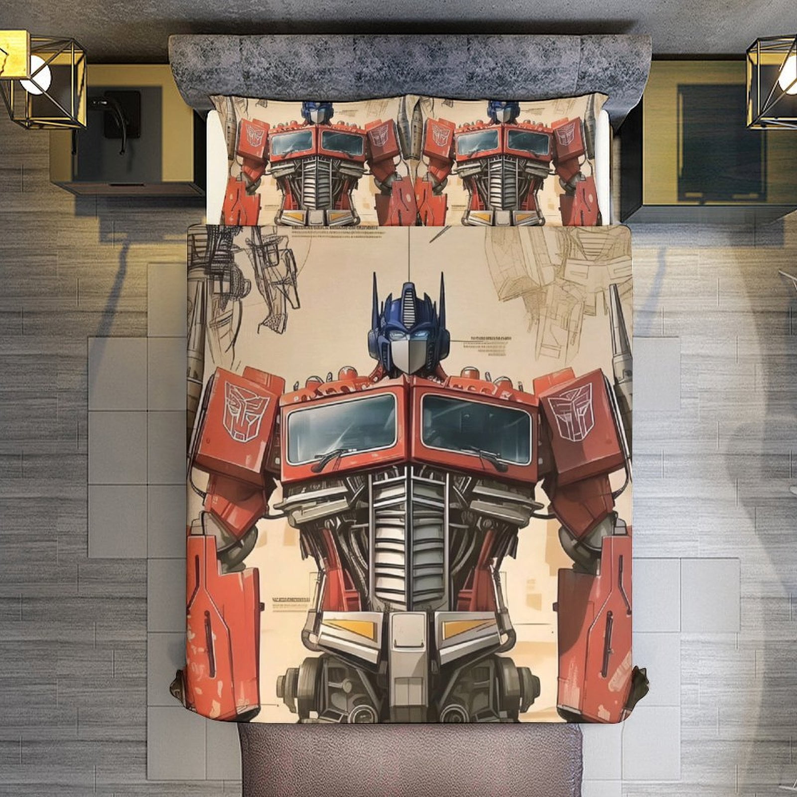 Transformers 3-Piece Comforter Set for Bedroom, Transformers Bedding ...