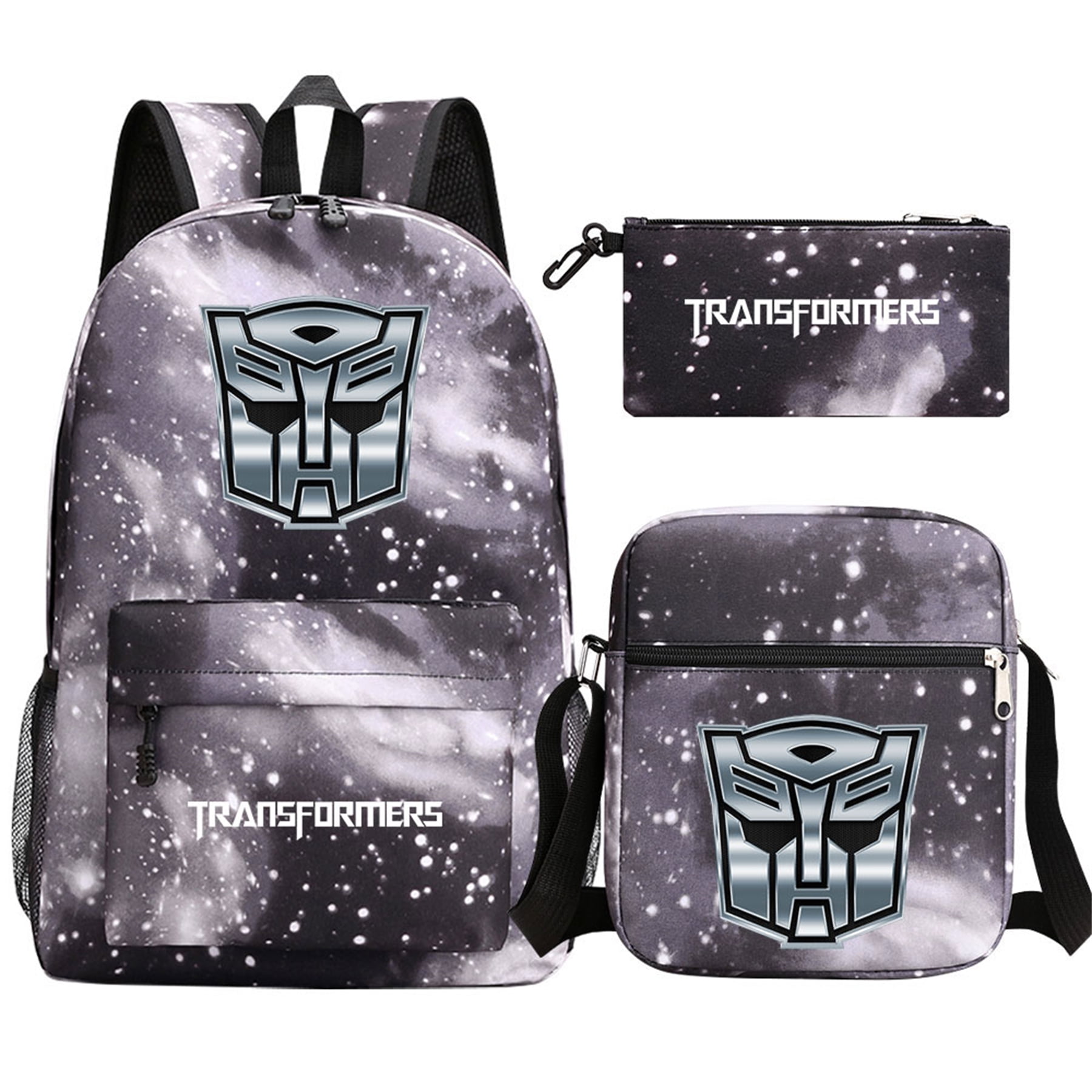Transformers 3 in 1 Backpack Set Student Bookbag with Shoulder Bag ...