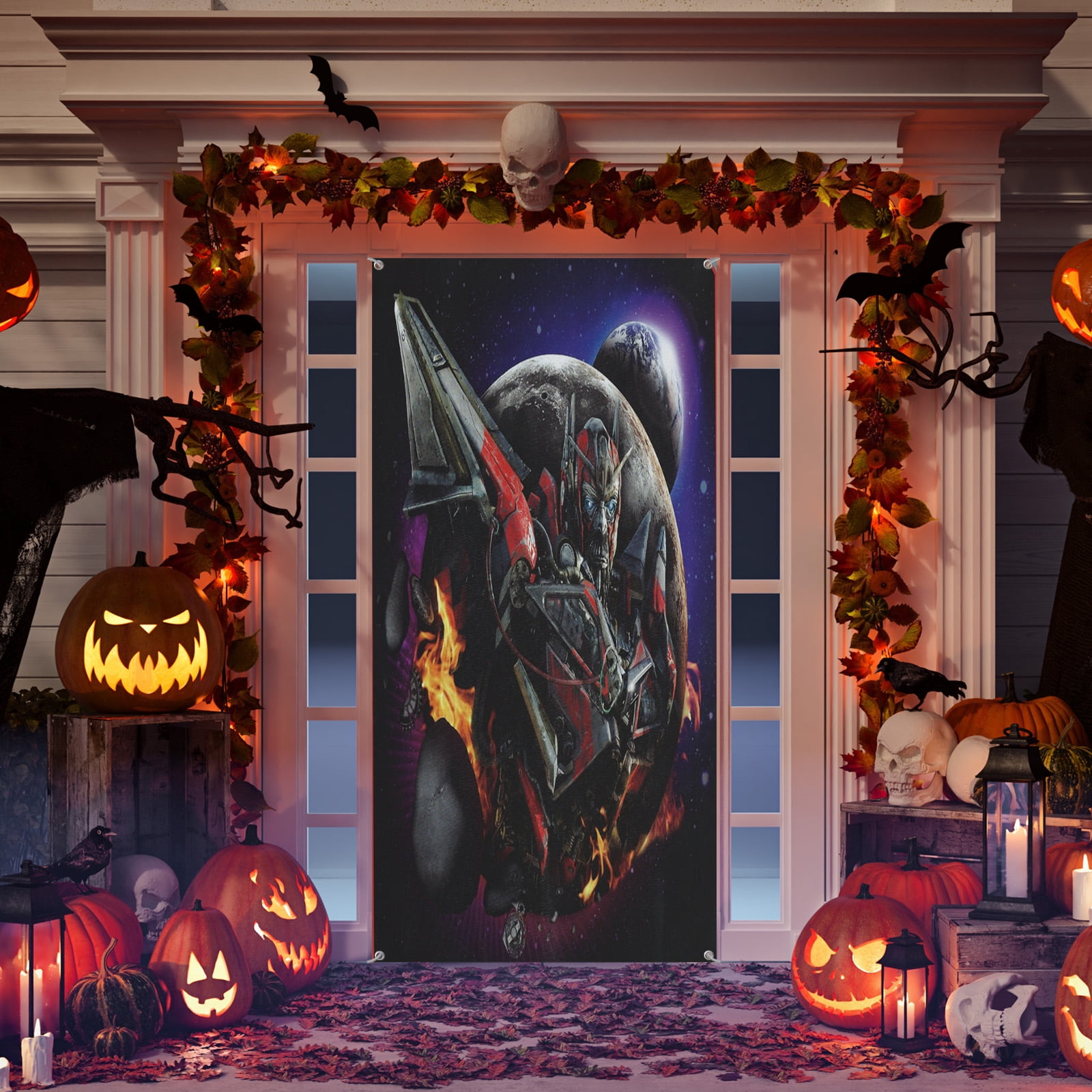 Transformers 35.4*72.8IN/90*185CM Door frame decoration banner ...