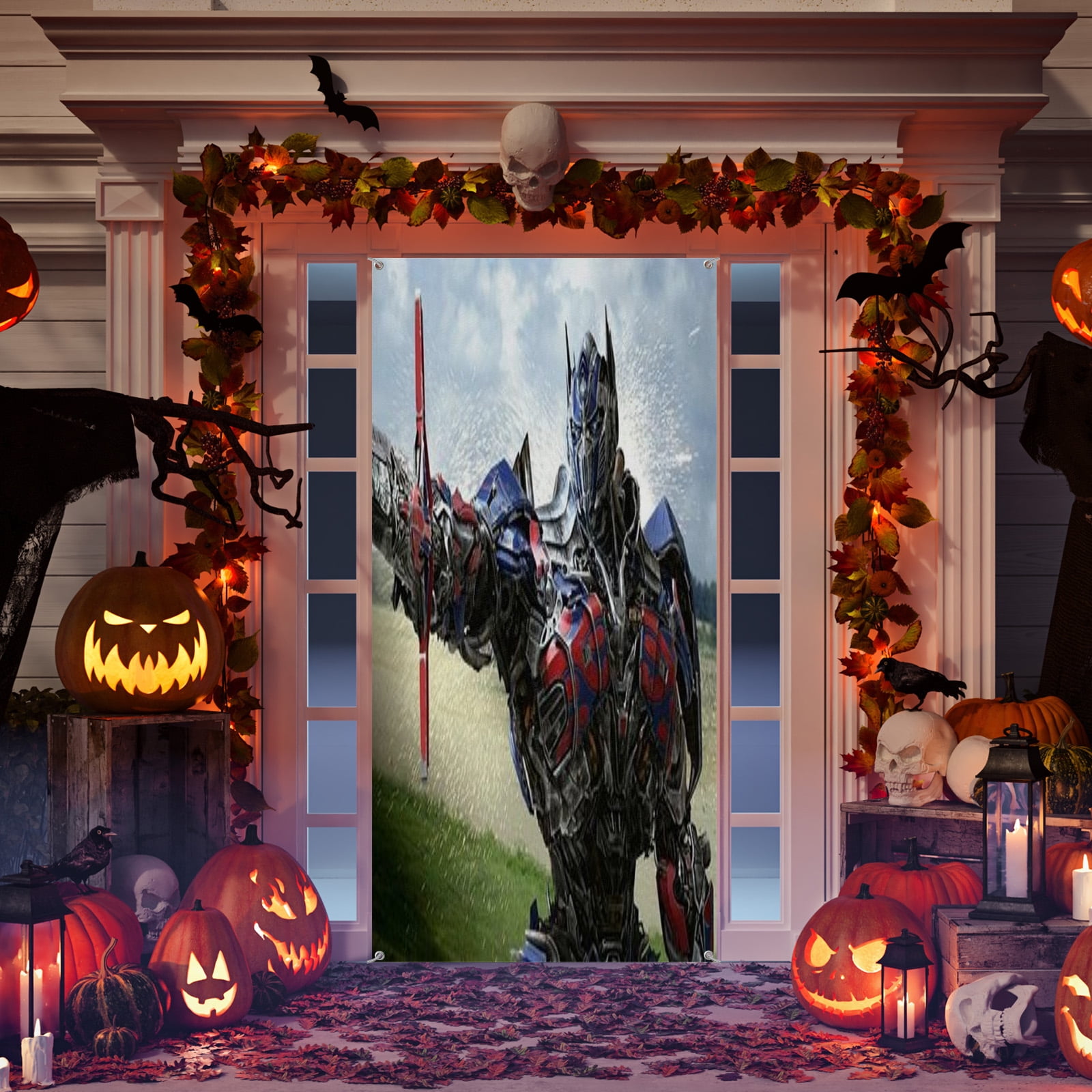Transformers 35.4*72.8IN/90*185CM Door frame decoration banner ...