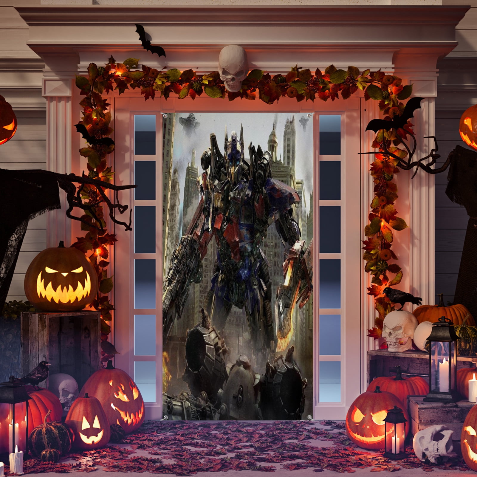 Transformers 35.4*72.8IN/90*185CM Door frame decoration banner ...