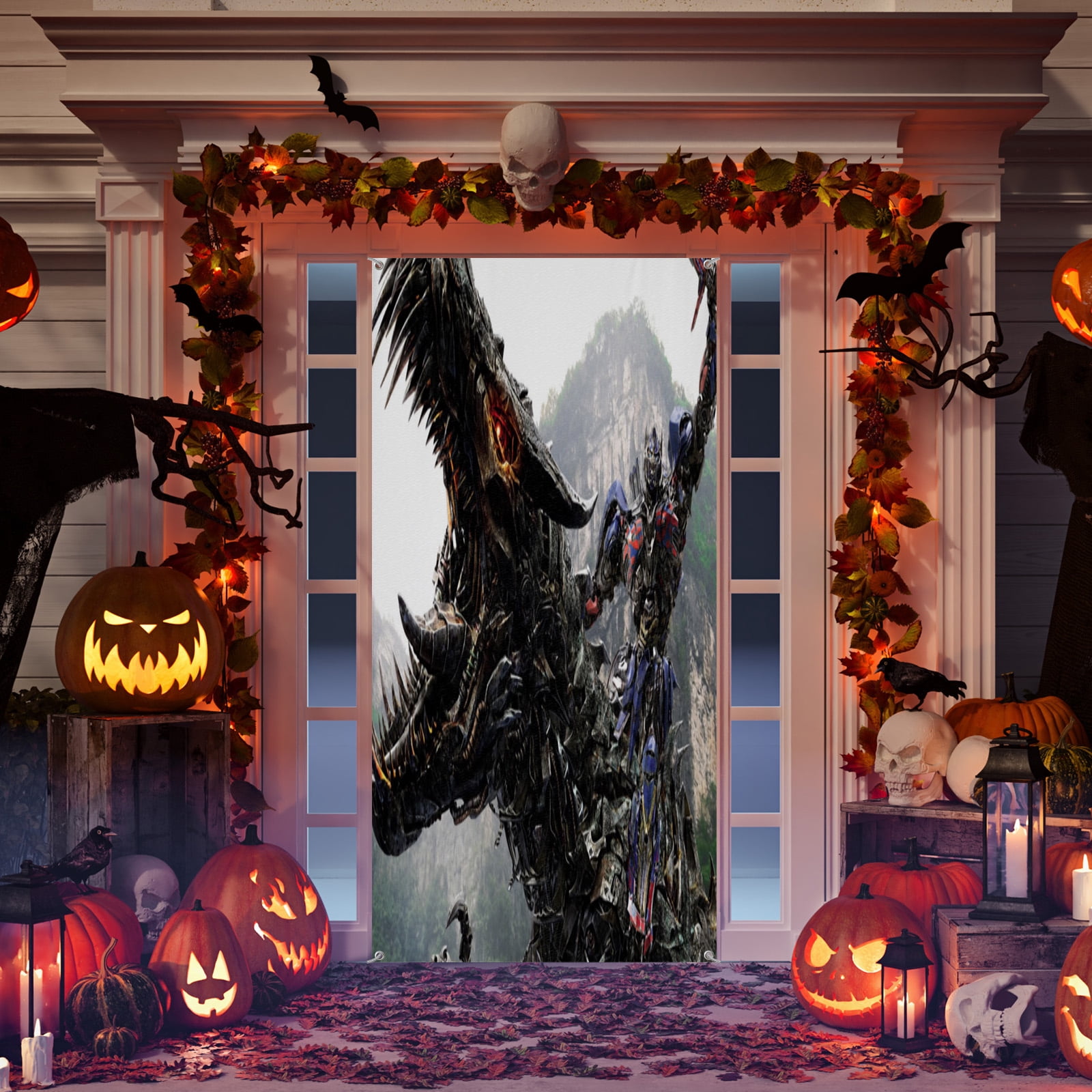 Transformers 35.4*72.8IN/90*185CM Door frame decoration banner ...