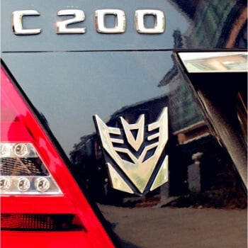 Transformers 3D Car Stickers Decepticon emblem Tail Badge Emblem Decal ...