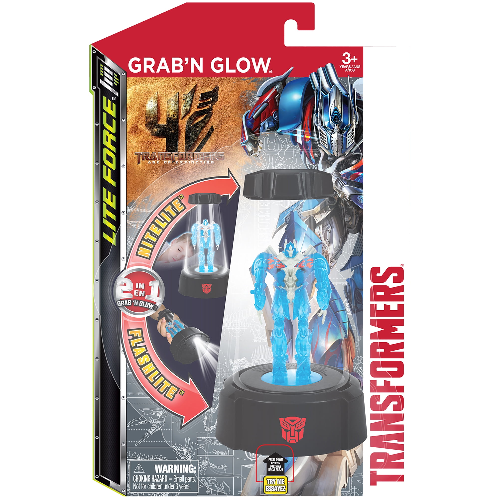 Transformers 4 Grab n Glow Flashlight Nightlight - Walmart.com