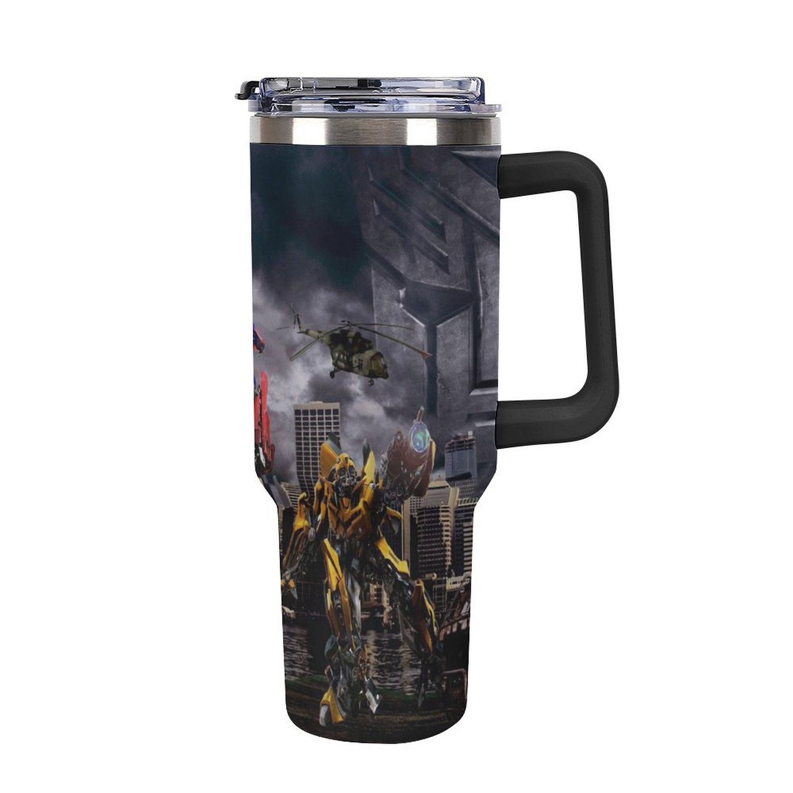 Transformers 40 Oz Tumbler with Handle And Straw, Stainless Steel ...