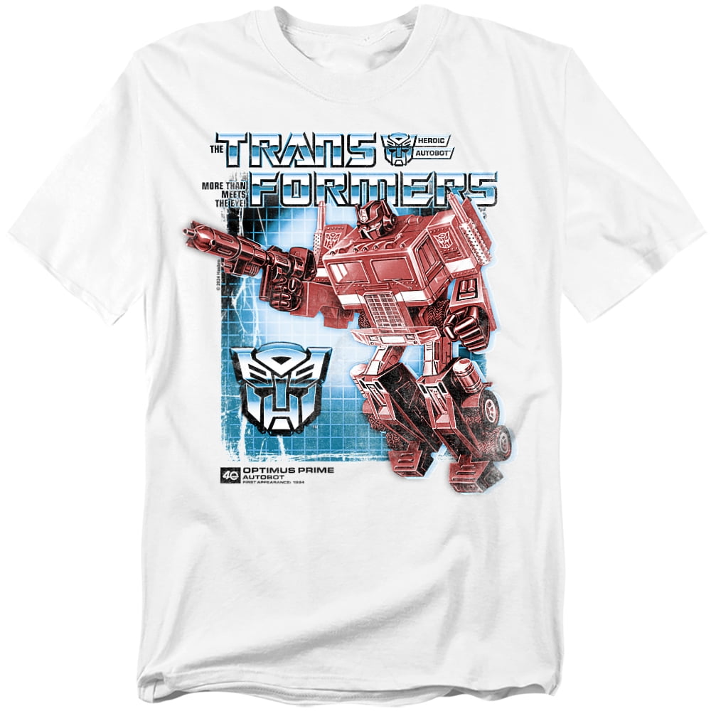 Transformers 40Th Anniversary T-Shirt Optimus Prime Box Unisex Graphic ...