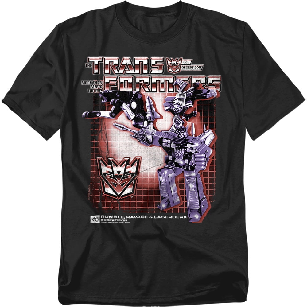Transformers 40Th Anniversary T-Shirt Rumble, Ravage, Laserbeak Box ...