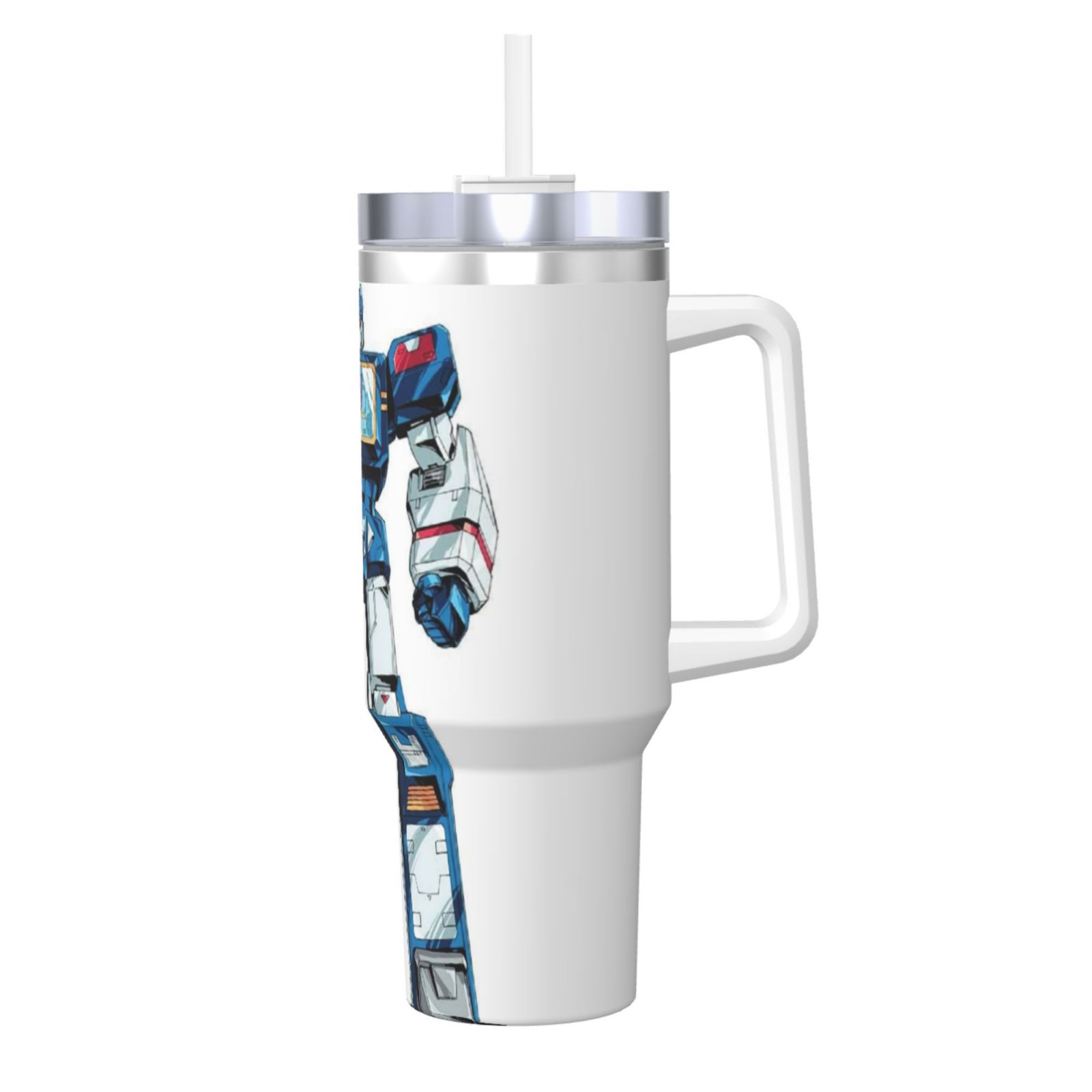 Transformers 40oz Ice Bully With Handle Straw And Lid, Print Stainless ...