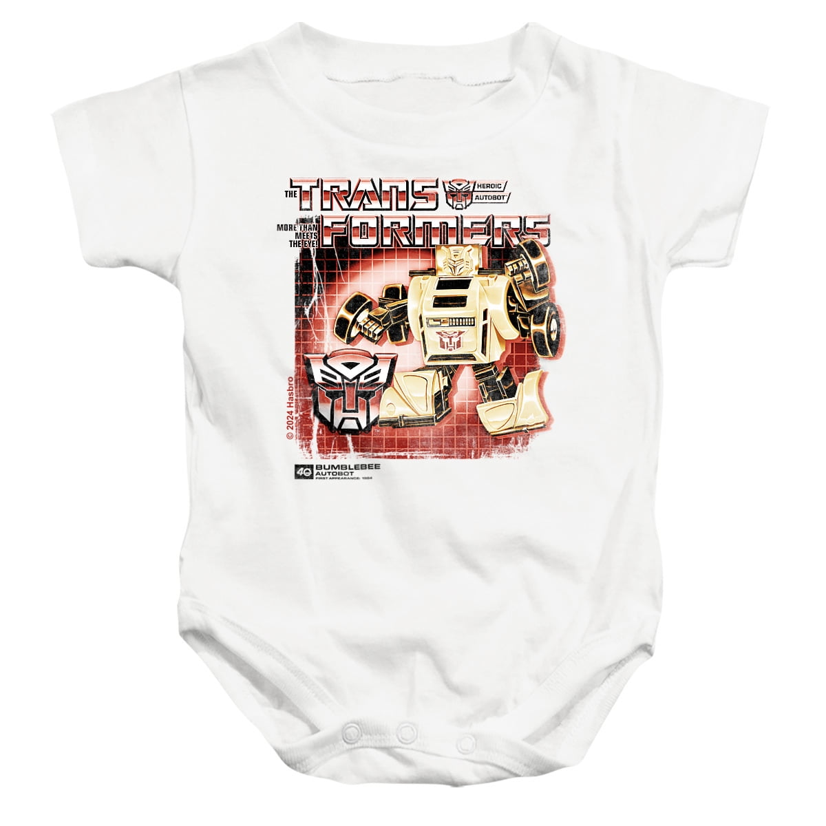 Transformers 40th Anniversary Bumblebee Box Unisex Infant Snap Suit for ...