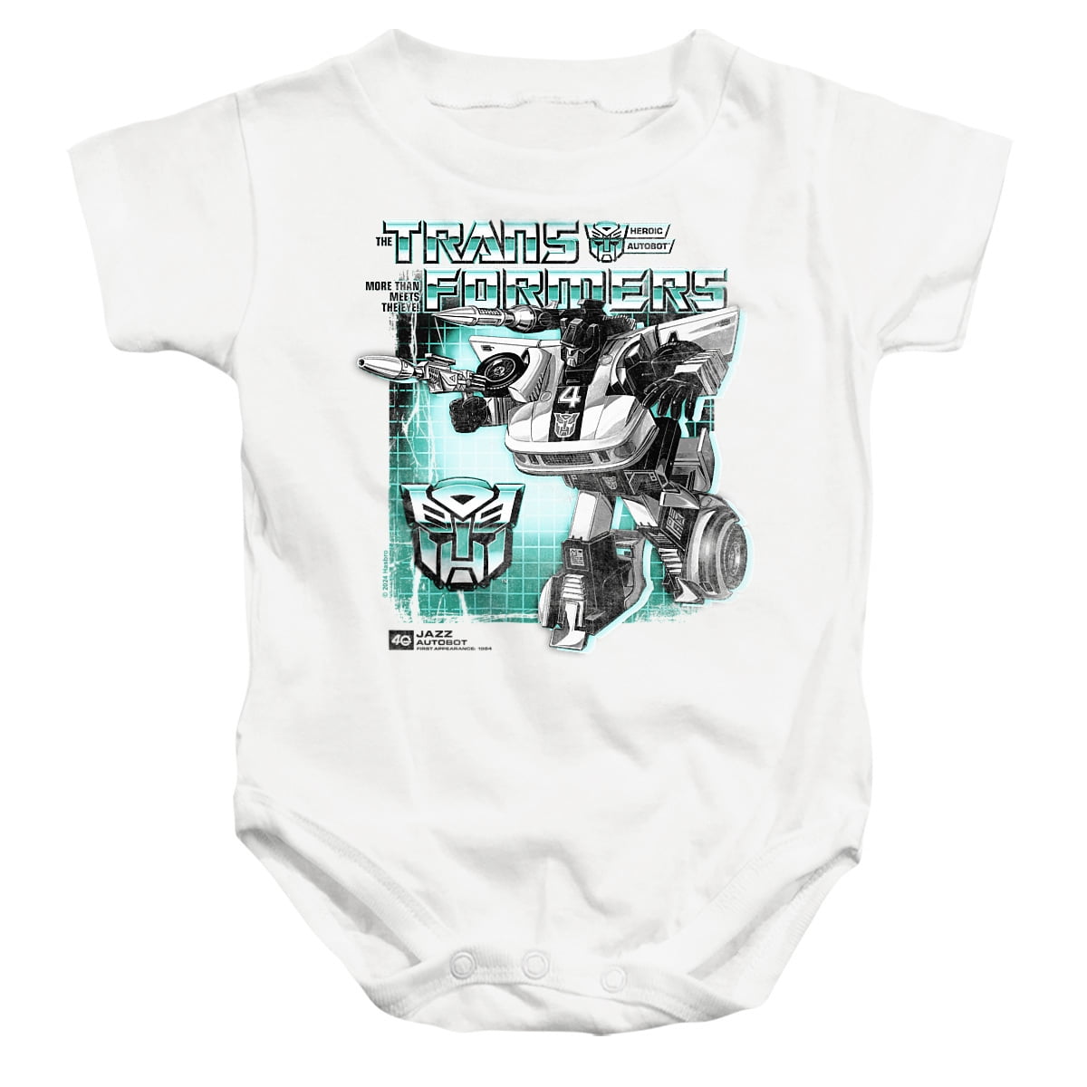 Transformers 40th Anniversary Jazz Box Unisex Infant Snap Suit for Baby ...