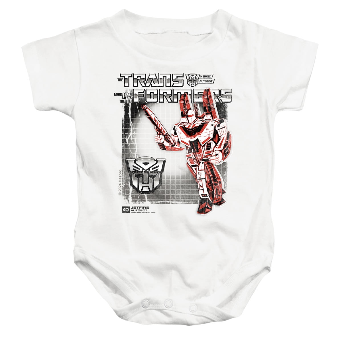 Transformers 40th Anniversary Jetfire Box Unisex Infant Snap Suit for ...