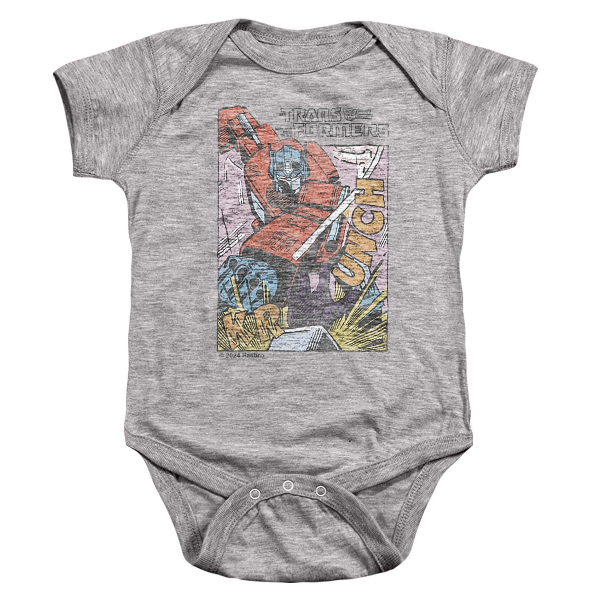 Transformers 40th Anniversary Optimus Comic Crunch Unisex Infant Snap ...