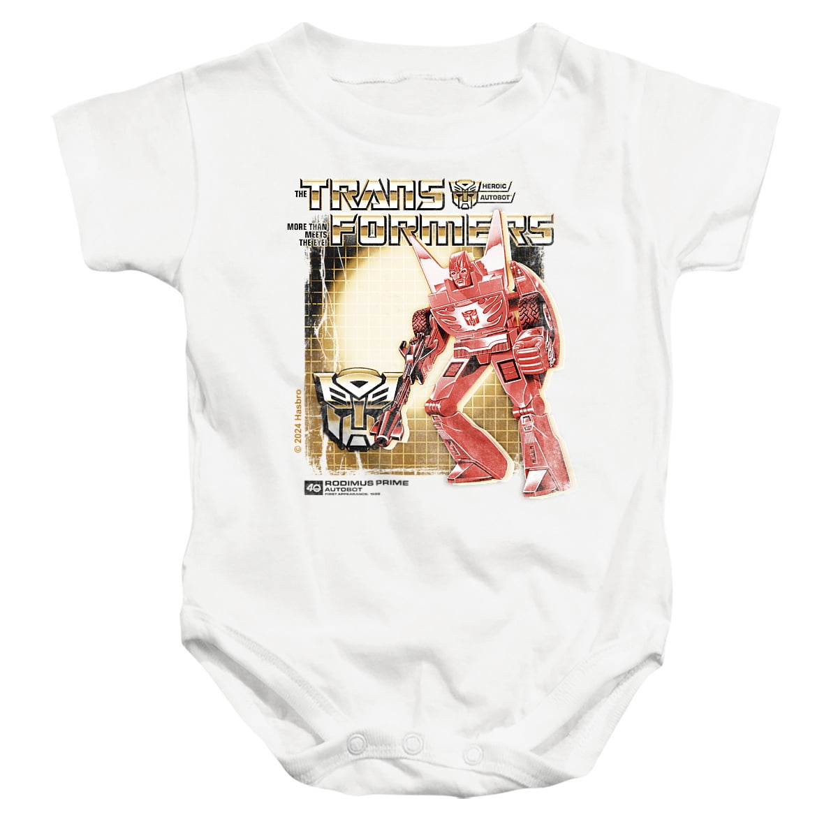 Transformers 40th Anniversary Rodimus Prime Box Unisex Infant Snap Suit ...
