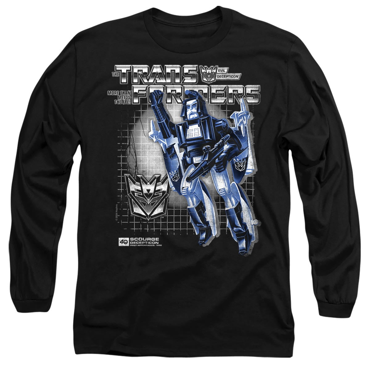 Transformers 40th Anniversary Scourge Box Unisex Adult Long-Sleeve T ...