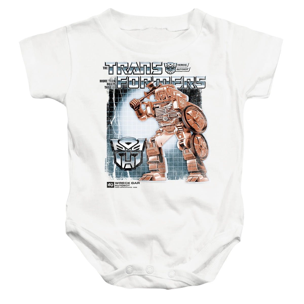 Transformers 40th Anniversary Wreck Gar Box Unisex Infant Snap Suit for ...