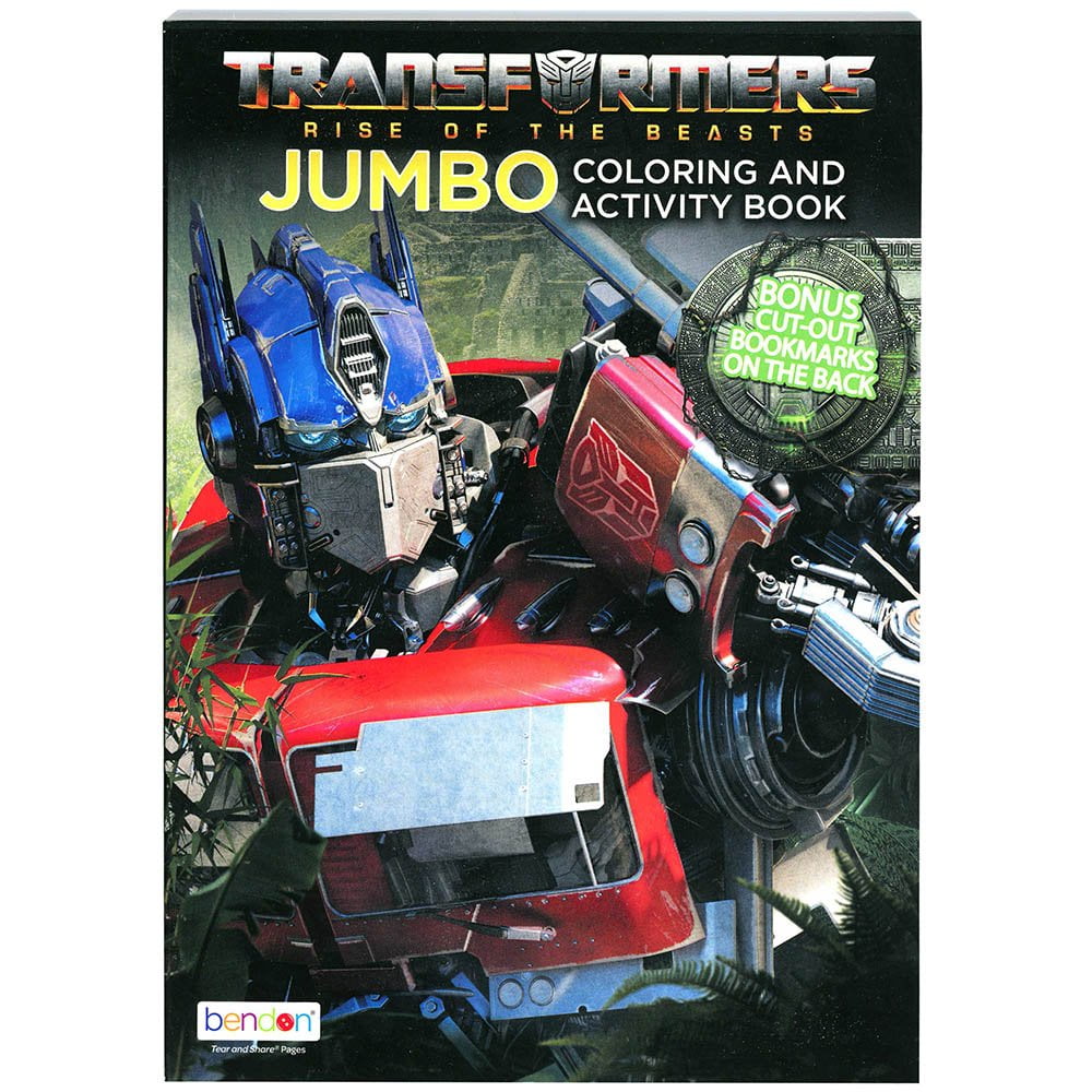 Transformers 7 VL 80pg Coloring Book & 12ct Colored Pencil- Assorted ...