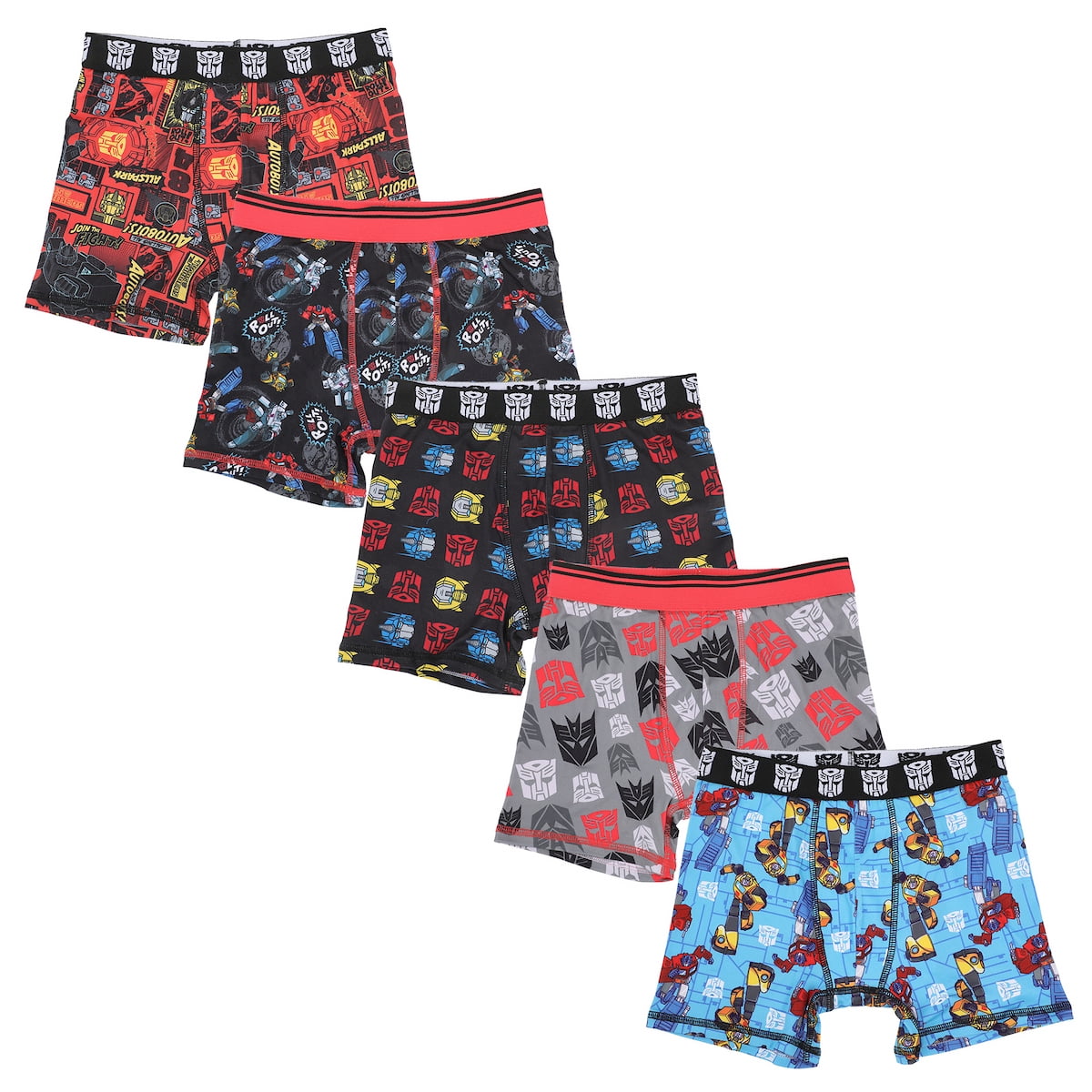 Transformers All-Over Character Print Boy's 5-Pack Boxer Briefs-14 ...