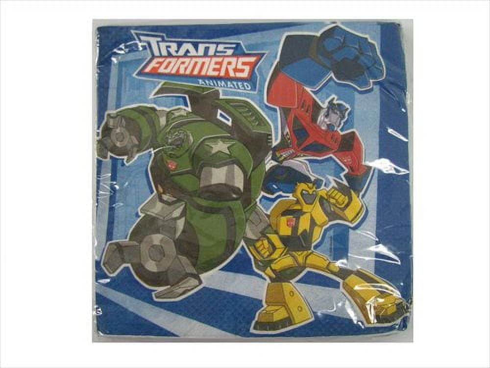 Transformers Animated Lunch Napkins (12ct) - Walmart.com