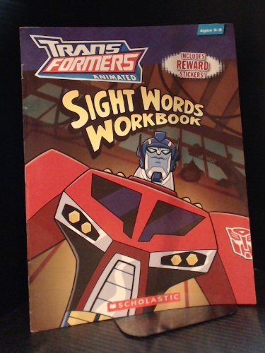 Pre-Owned Transformers Animated Sight Words Workbook Paperback ...