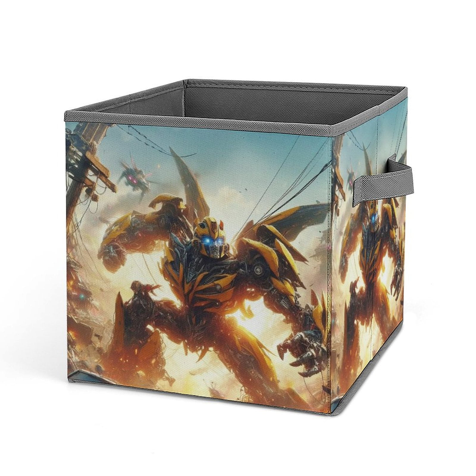 Transformers Anime Cartoon Cube Storage Bins for Shelves, Fabric ...