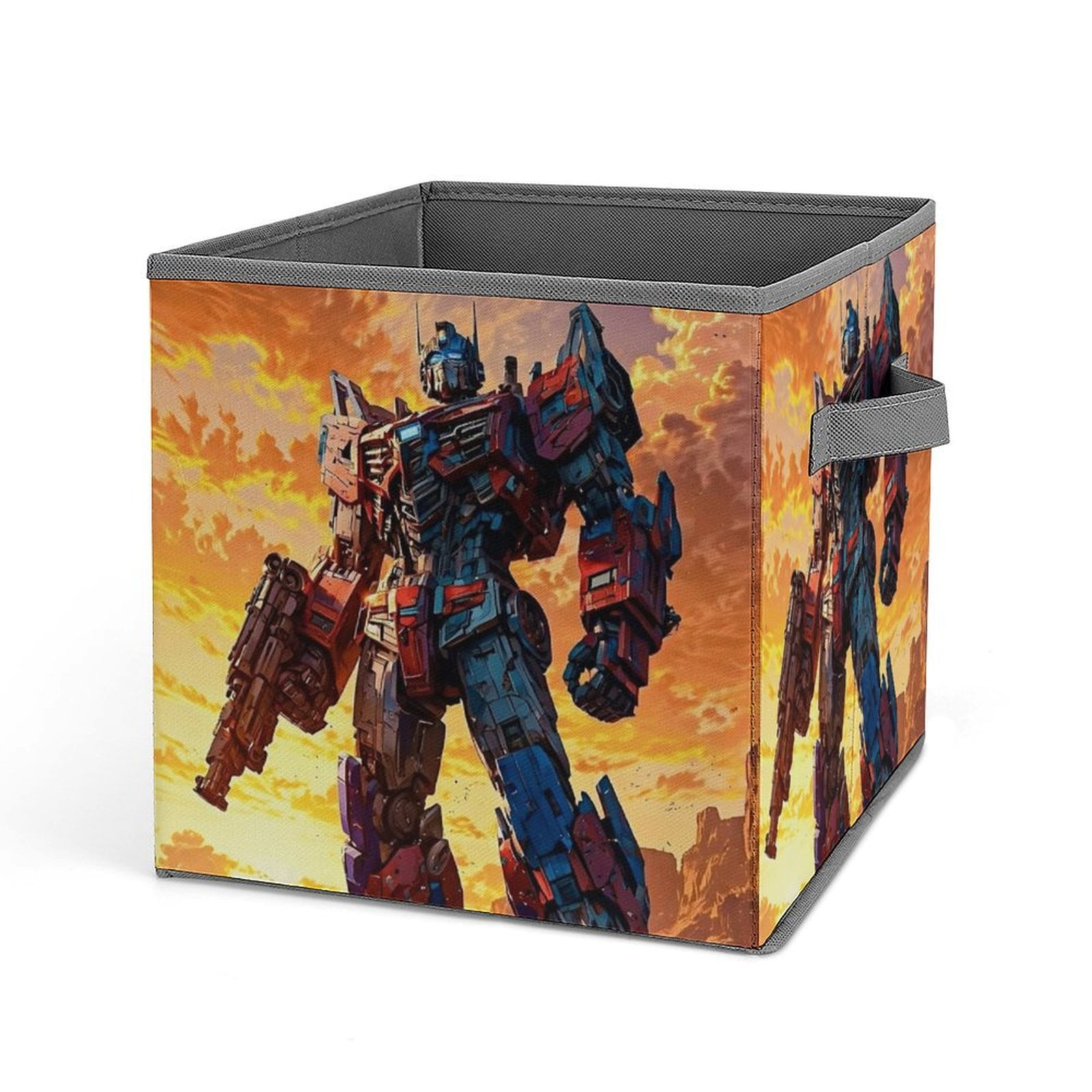 Transformers Anime Cartoon Cube Storage Bins for Shelves, Fabric ...