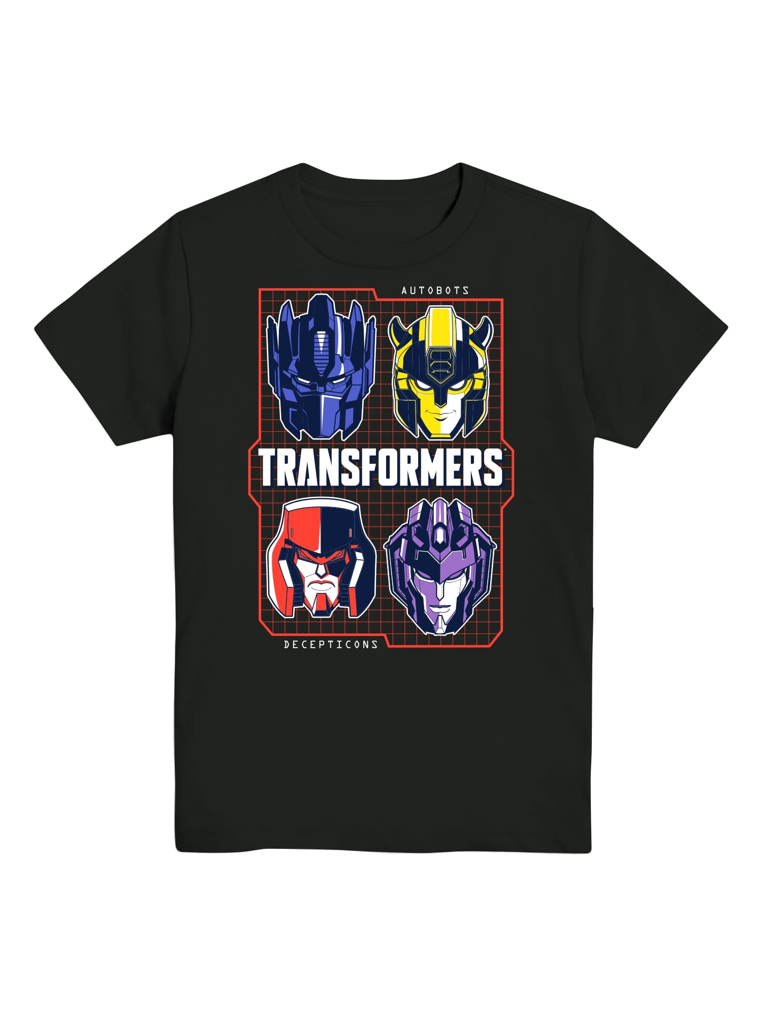 Transformers Autotune Boys Graphic Crewneck T-Shirt, XS-2X, Cotton ...