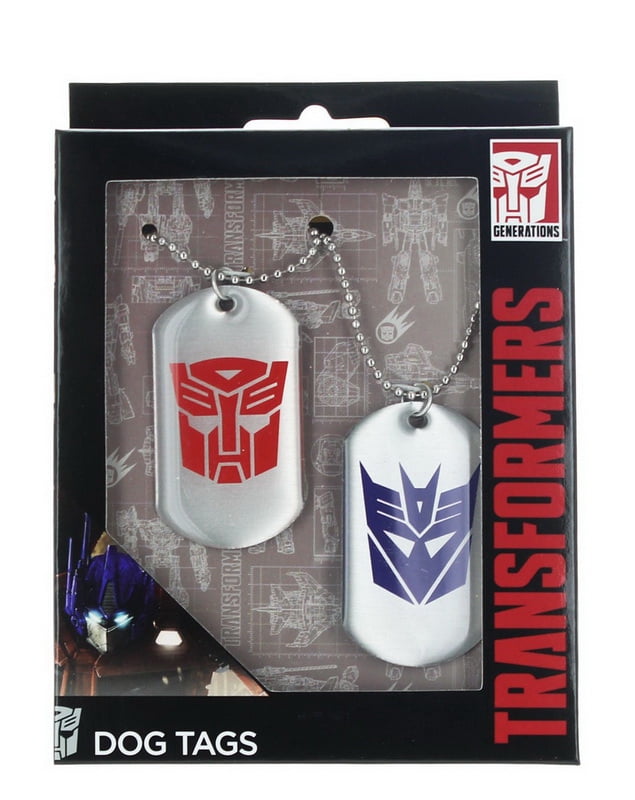 Transformers Officially Licensed Autobot & Decepticon Logo Dog Tags ...
