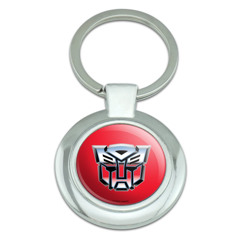 Transformers Autobot Symbol Retro Keychain Classy Round Chrome Plated ...