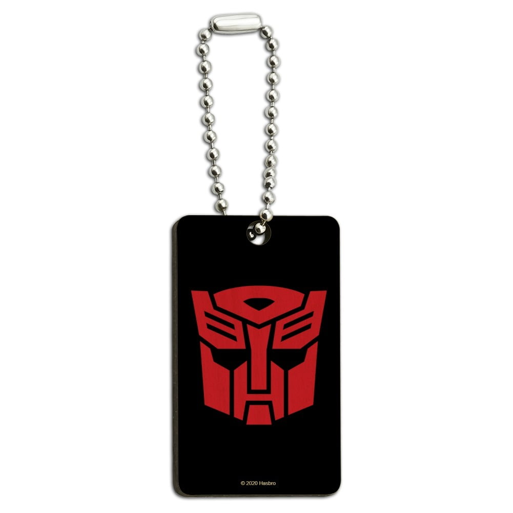 Transformers Autobot Symbol Wood Wooden Rectangle Keychain Key Ring ...