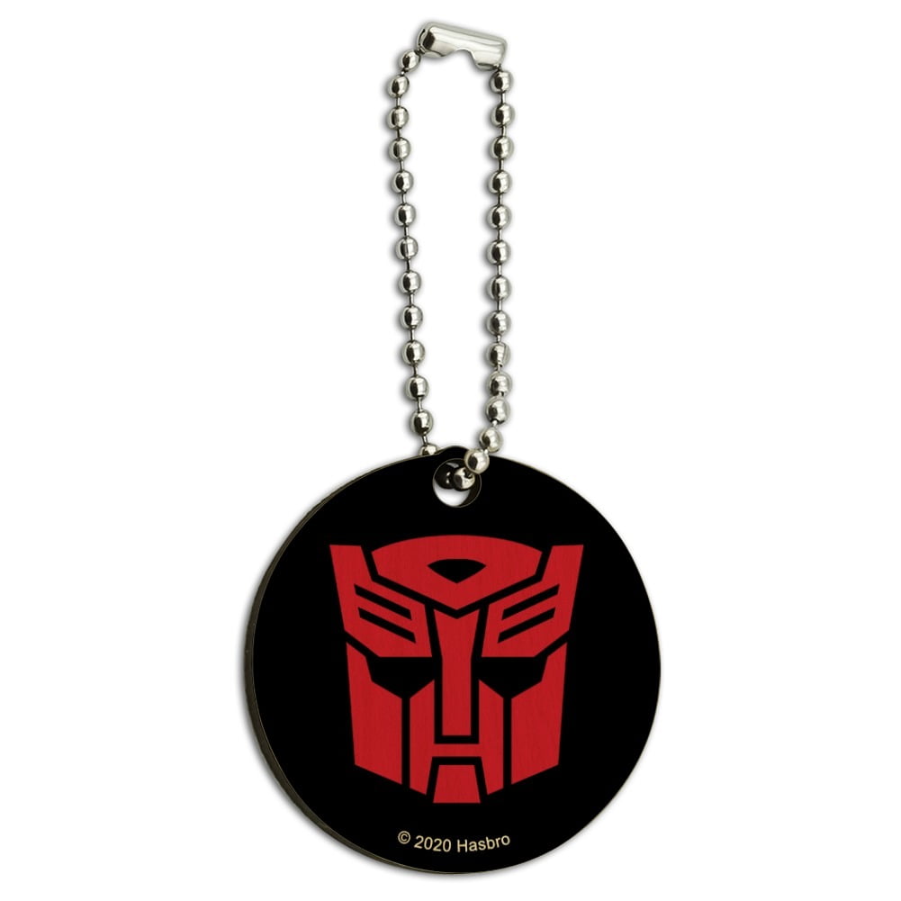 Transformers Autobot Symbol Wood Wooden Round Keychain Key Chain Ring ...