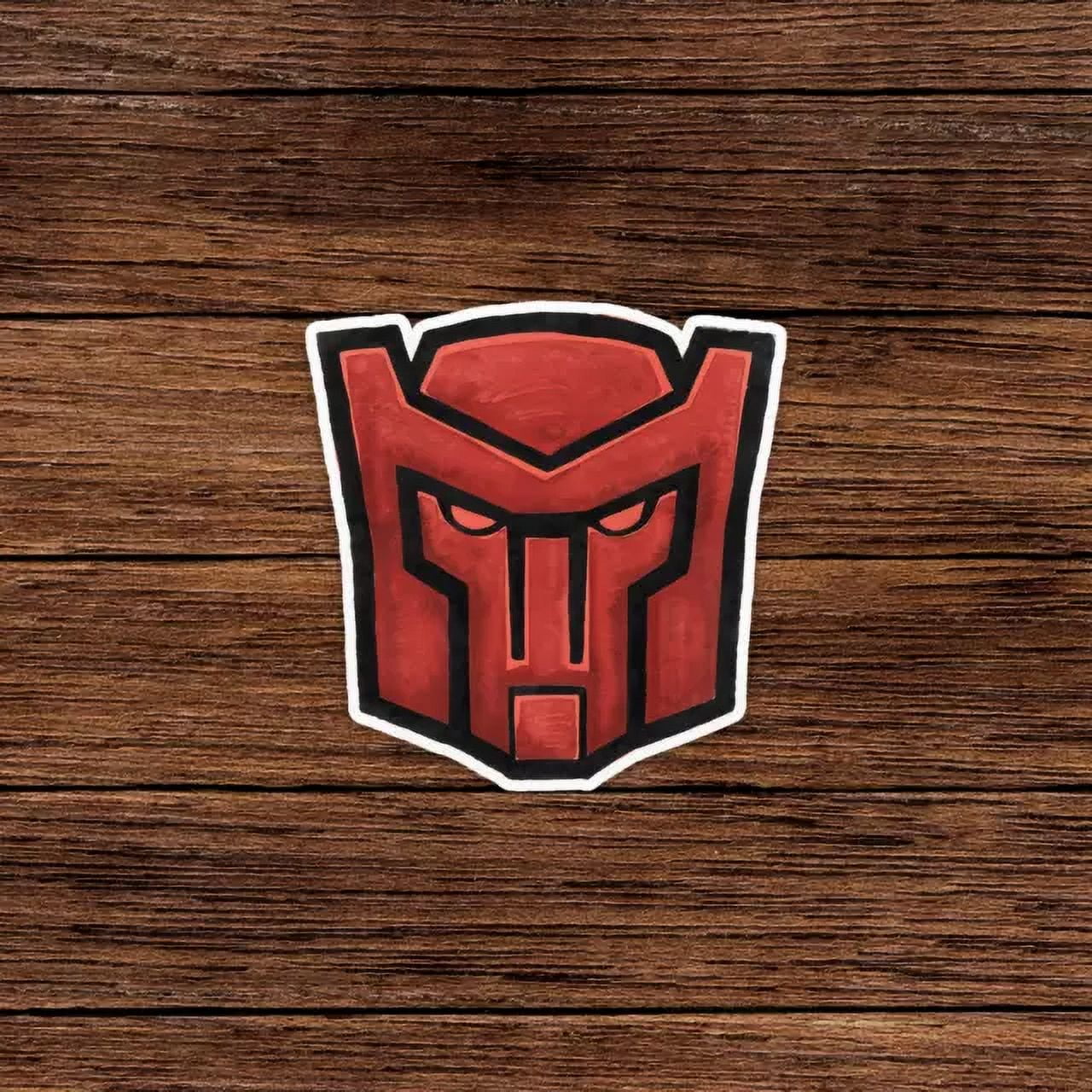 Transformers Autobots Red Logo Sticker - Vinyl Decal For Cars, Laptops ...