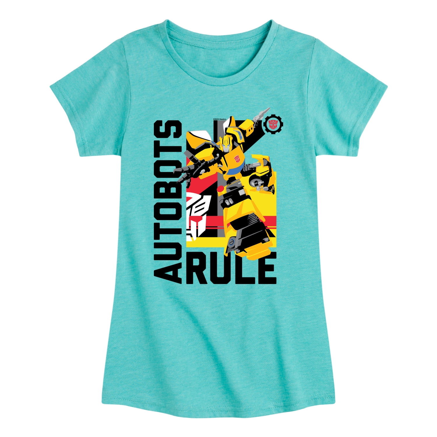 Transformers - Autobots Rule - Girls Fitted Short Sleeve T-Shirt ...