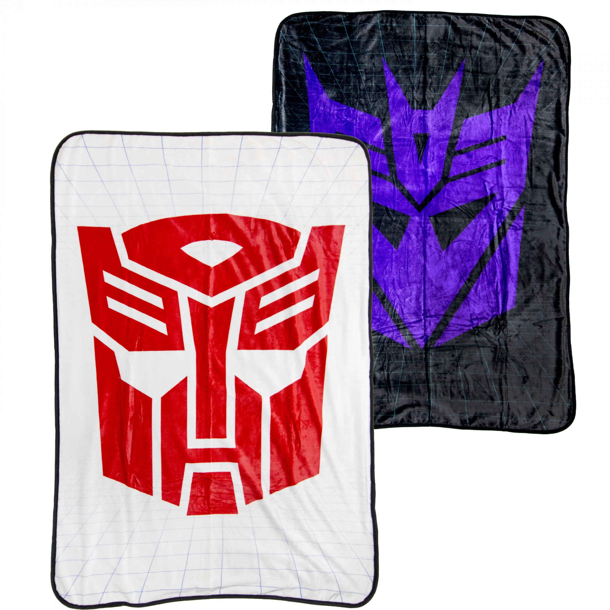 Transformers Autobots and Decepticons Double Sided Fleece Throw Blanket ...
