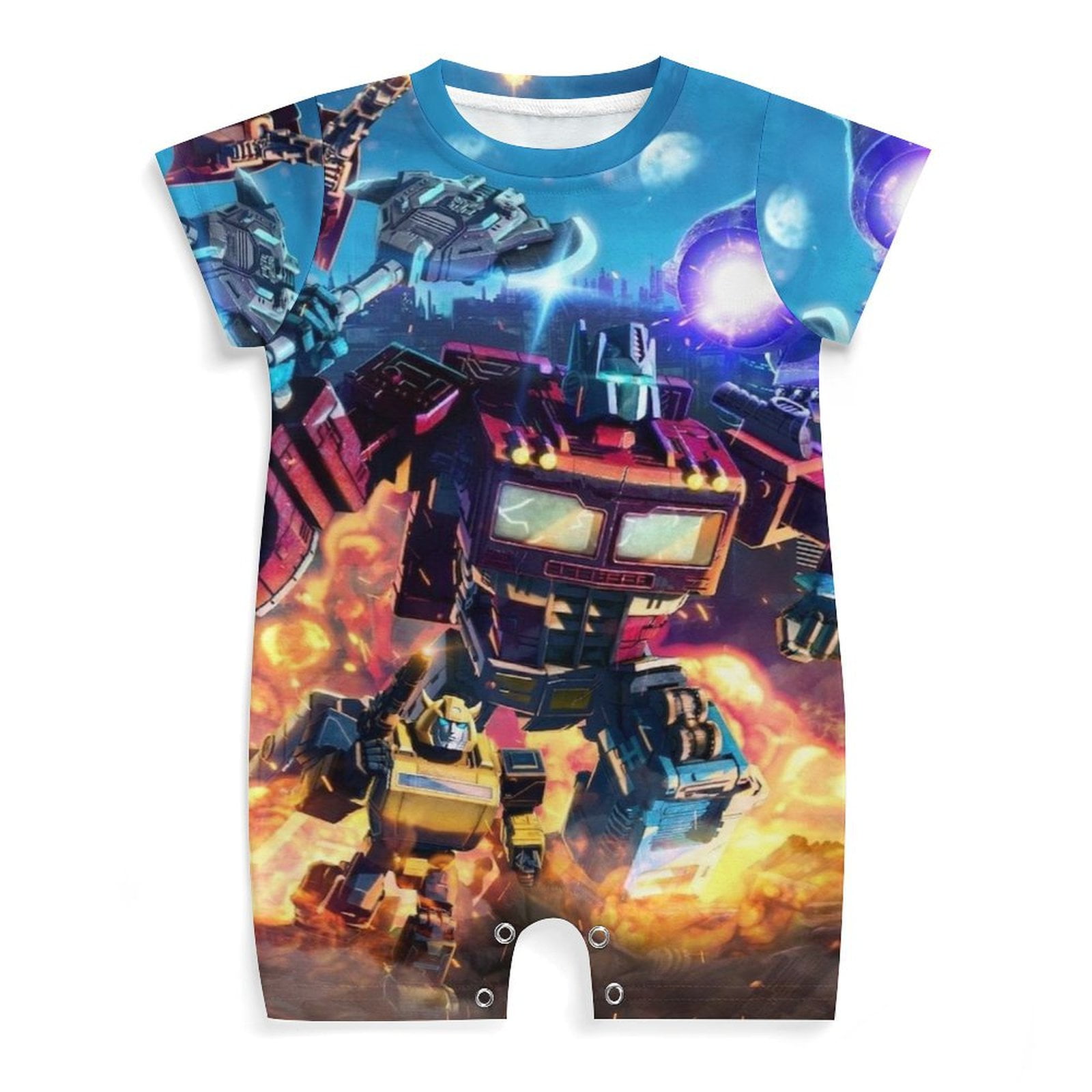 Transformers Baby Boy Girl Short Sleeve Romper Clothing Set Print ...