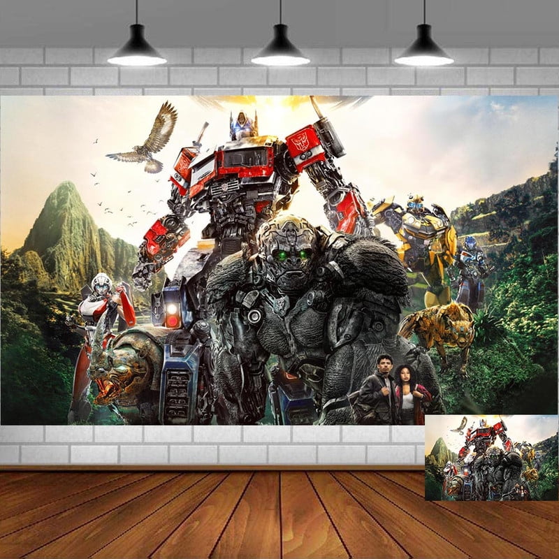 Transformers Backdrop Banner Party Supplies Poster Movie Theme ...