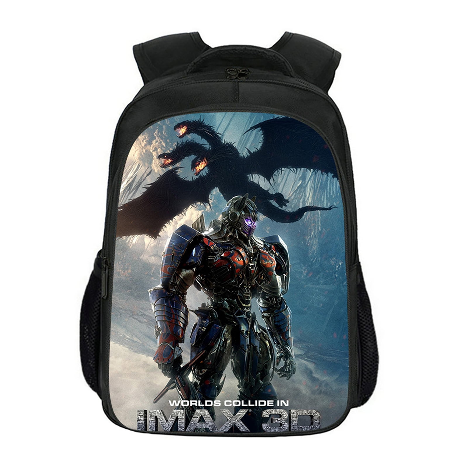 Transformers Backpack Bumblebee Optimus Prime Graphic Bookbag Casual ...