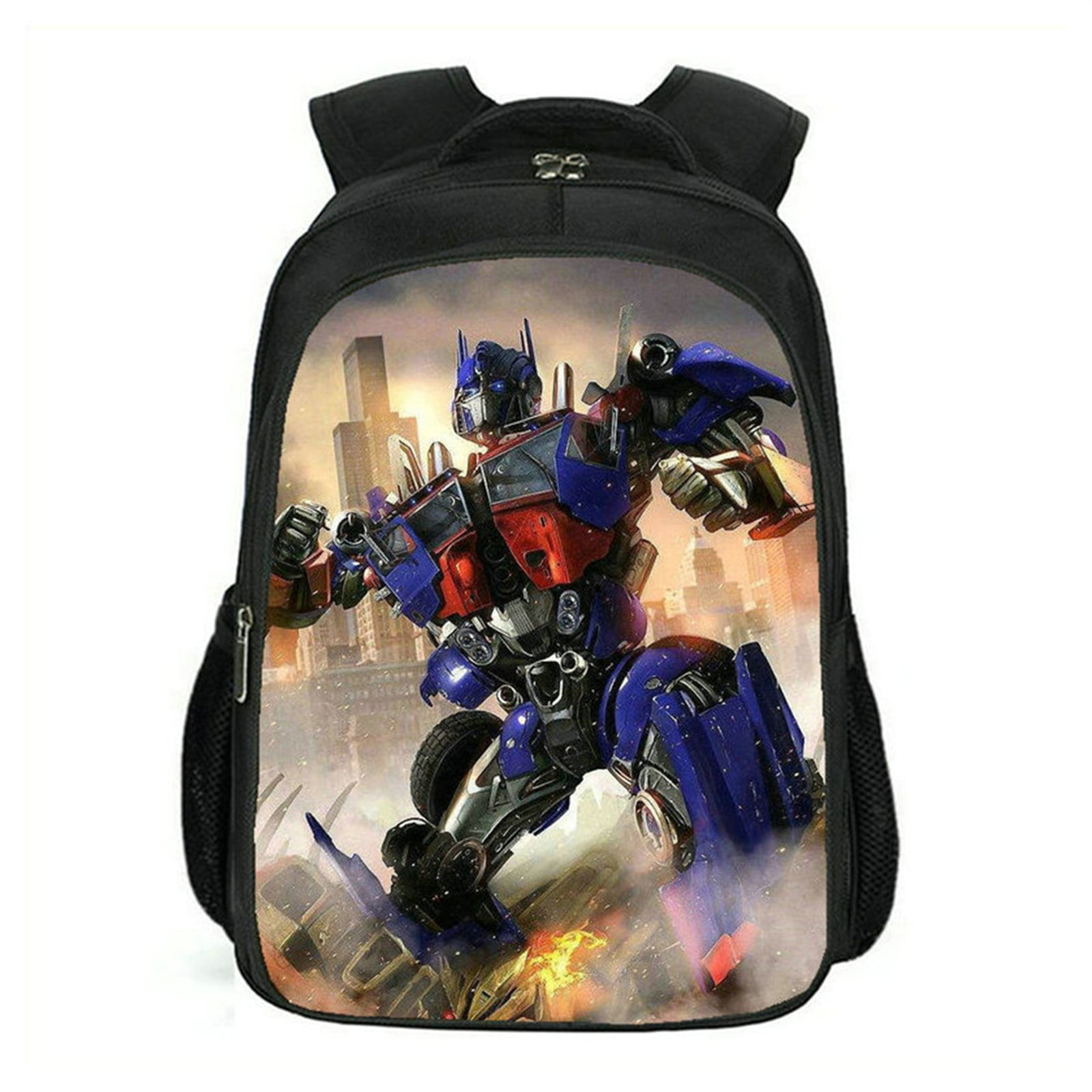 Transformers Backpack Bumblebee Optimus Prime Graphic Bookbag Casual ...