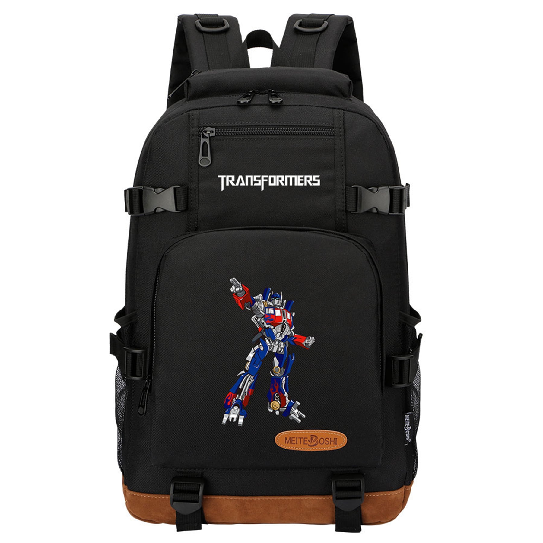 Transformers Backpack Optimus Prime Graphic Bookbag Waterproof Travel ...